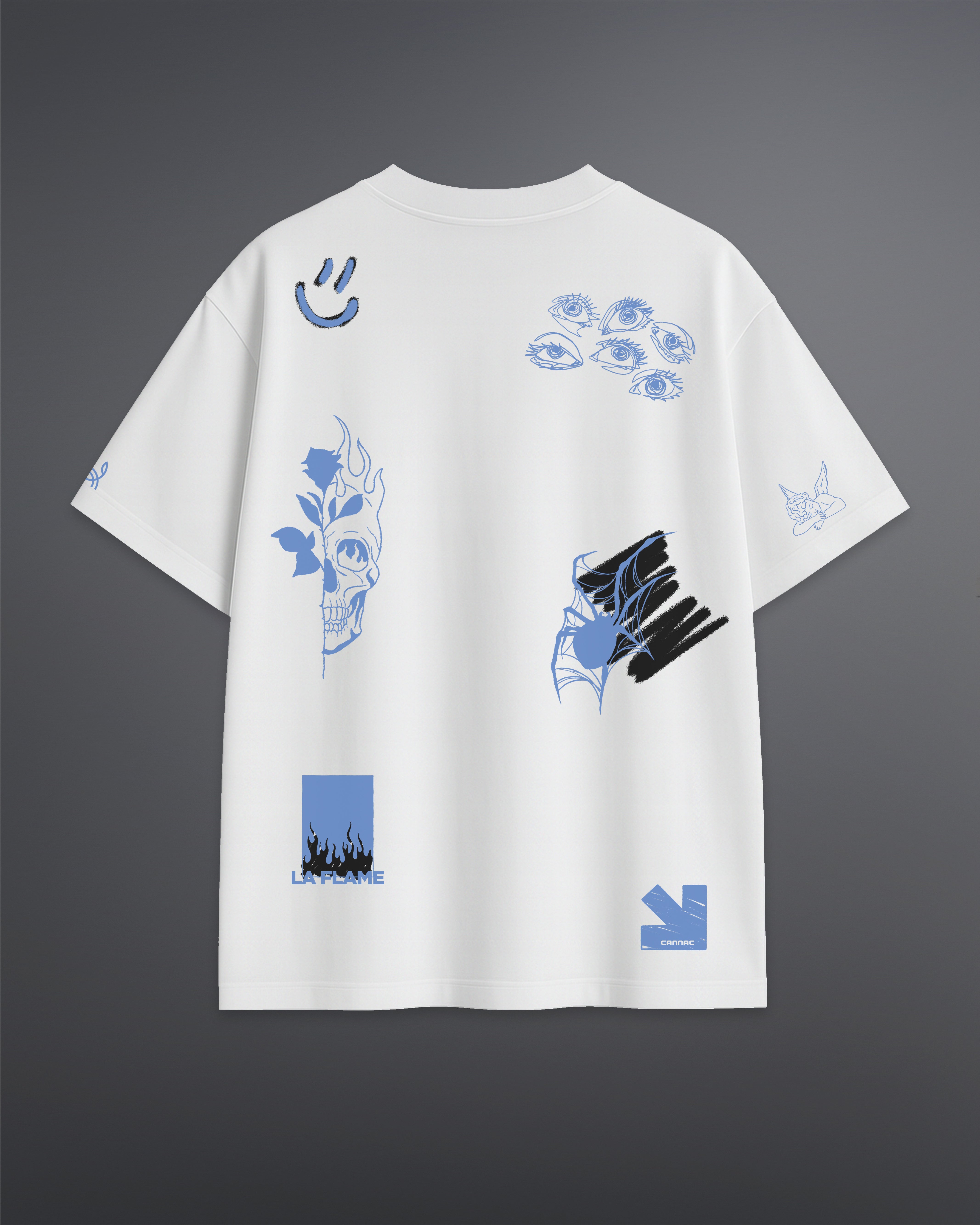 Random Shit Oversized Tee [white] – Cannac